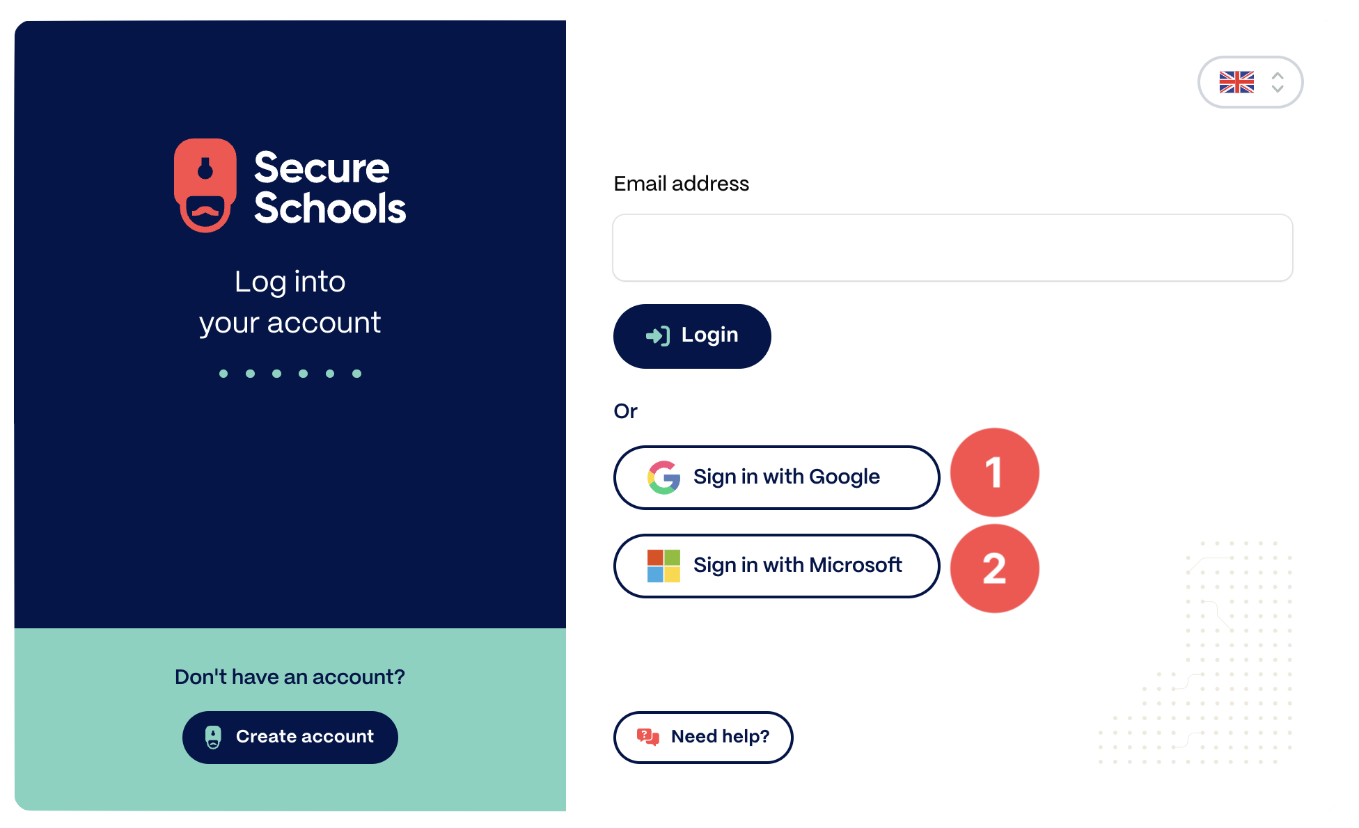 Logging in to the Secure Schools Platform